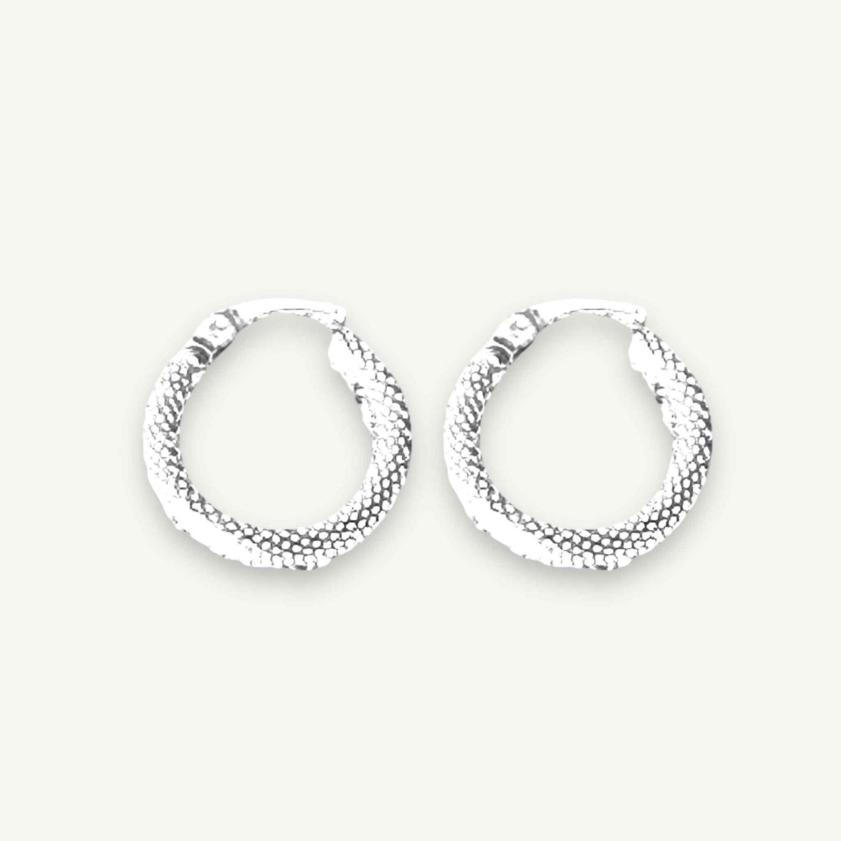 Delicate Small Silver Hoops||RAW Copenhagen
